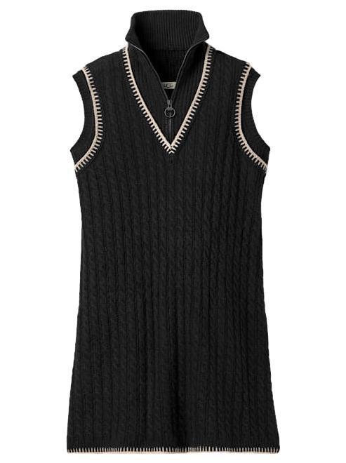 UGG Rylynn Quarter-zip Sweater Dress - Black