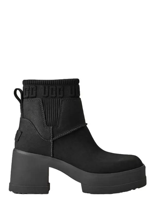 UGG Moxy Chelsea Leather Boots - Black