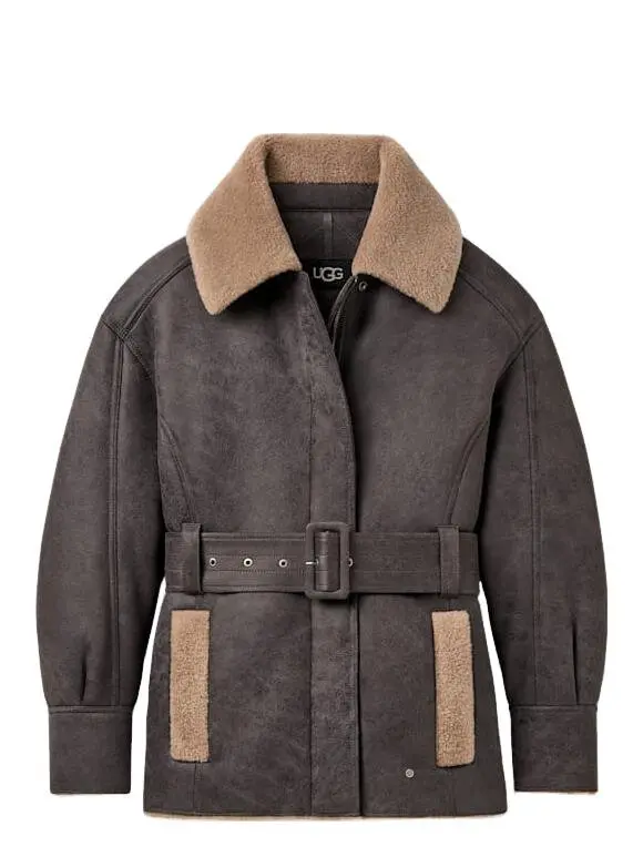 UGG Ensily Belted Jacket - Obsidian