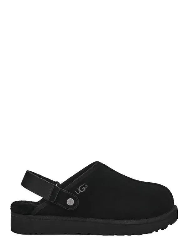UGG Lanah Suede Clog Slippers - Black