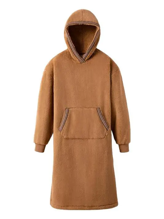 UGG Oversized Fleece Hoodie With Recycled Materials - Chestnut