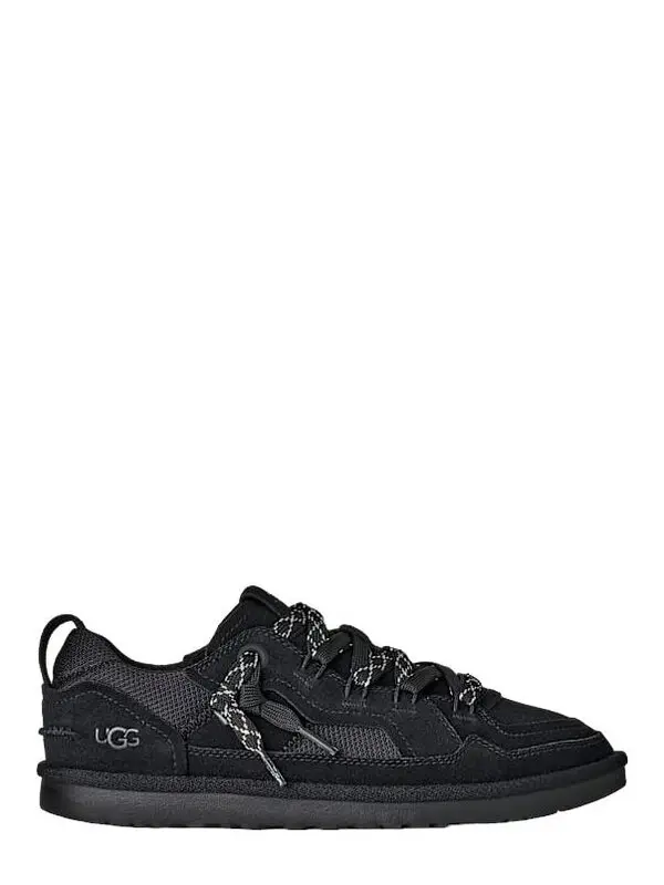 UGG Minimel Suede And Textile Lace-up Shoes - Black