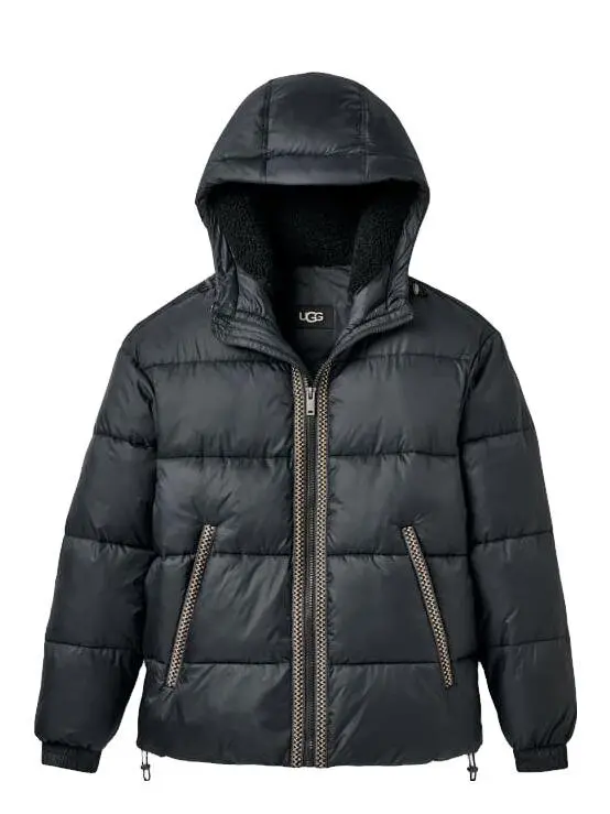 UGG Xayden Braid Puffer Jacket - Black