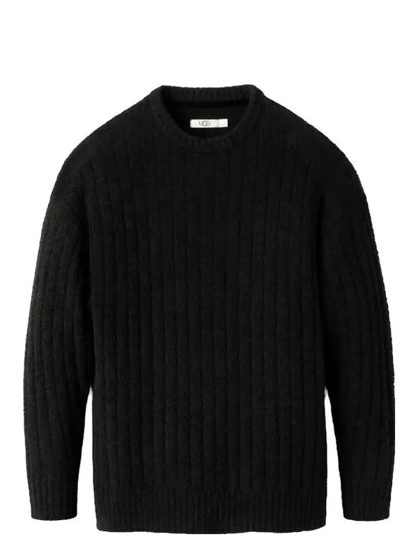 UGG Riz Top Rib Knit Sweater - Black