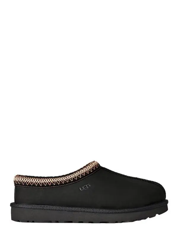 UGG Tasman Nubuck Sheepskin Slippers - Black