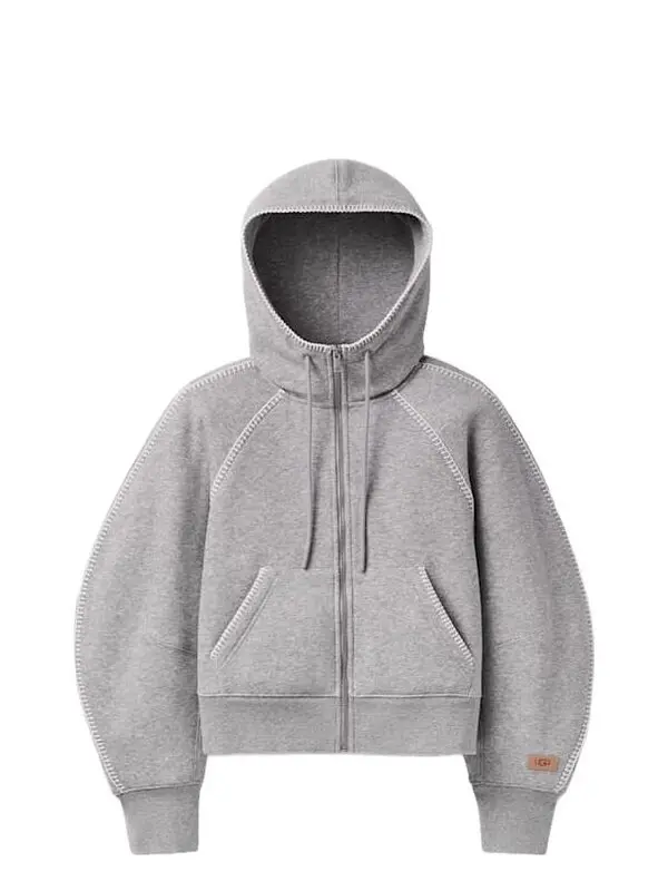 UGG Classic Full-zip Hoodie - Grey Heather