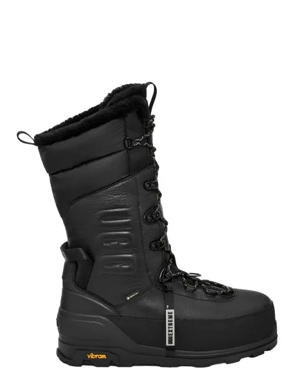 UGG Shasta Tall Leather Waterproof Boots - Black