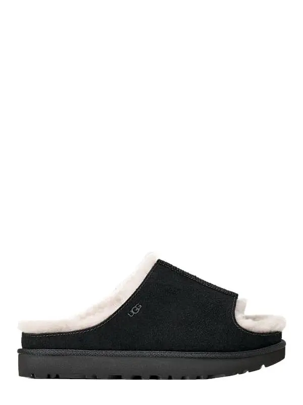 UGG Greenport Slide Sheepskin Slippers - Black