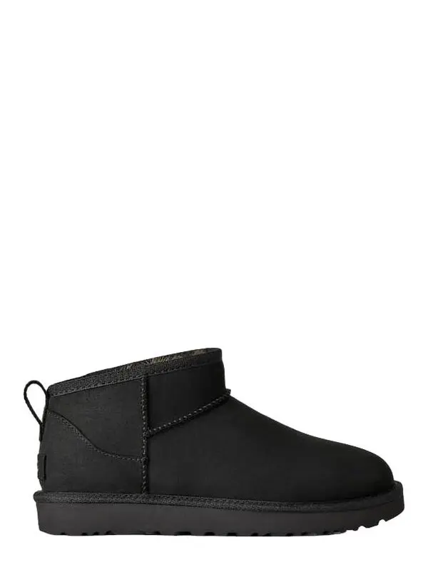 UGG Classic Ultra Mini Nubuck Sheepskin Boots - Black