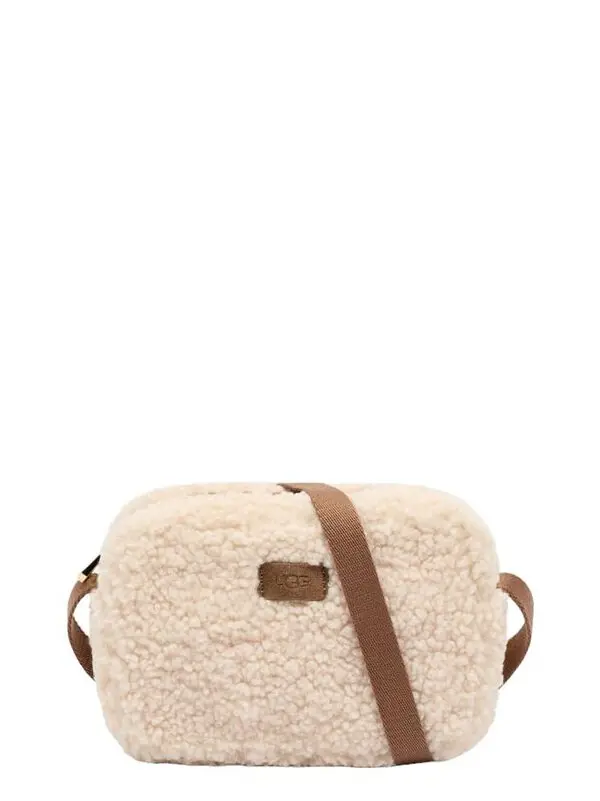 UGG Janey Ii Fluff Recycled Material Crossbody Bag - Natural