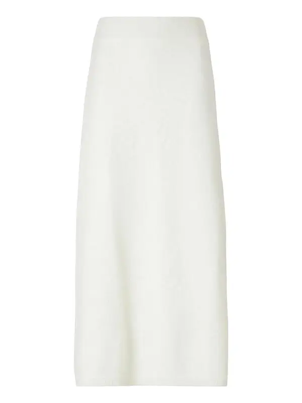 LISA YANG Asta Brushed-cashmere Midi Skirt - Neutrals