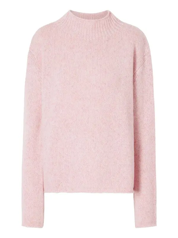 LISA YANG Nariel Cashmere Turtleneck Sweater - Pink