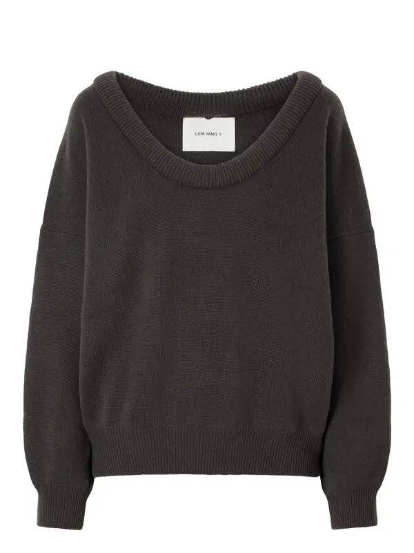 LISA YANG Doria Cashmere Sweater - Green