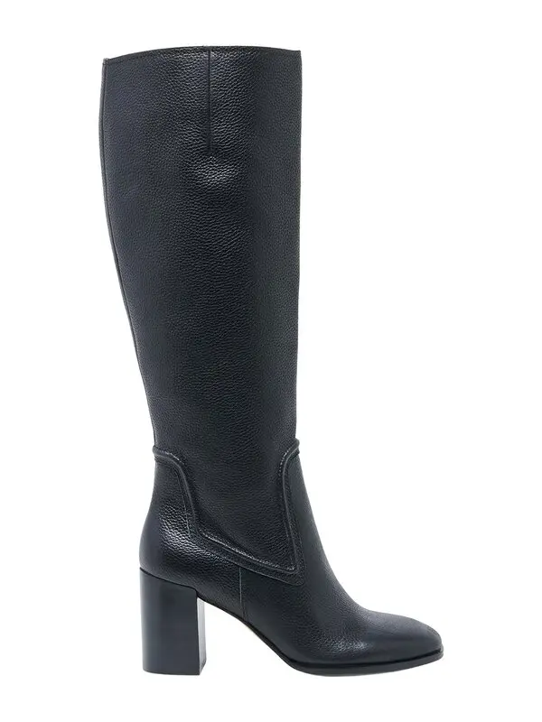 DOLCEVITA Fuego Knee-high Block Heel Boots - Black Leather
