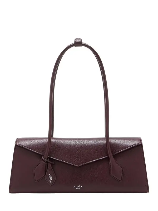 Alaïa Le Teckel Medium Leather Flap Bag - Red