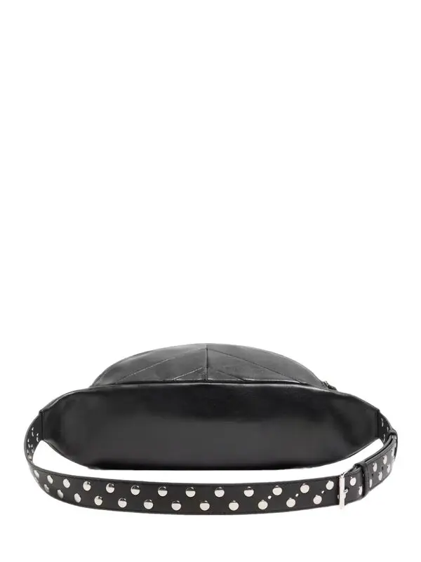 Valentino Garavani Jean Waist Bag In Patchwork Nappa Leather - Black