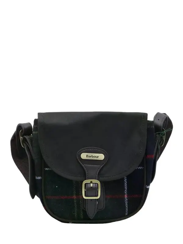 Barbour Tartan Buckle Shoulder Bag - Green