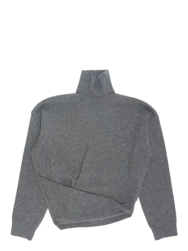 RÓHE Sculptural Twisted-drape Sweater - Grey
