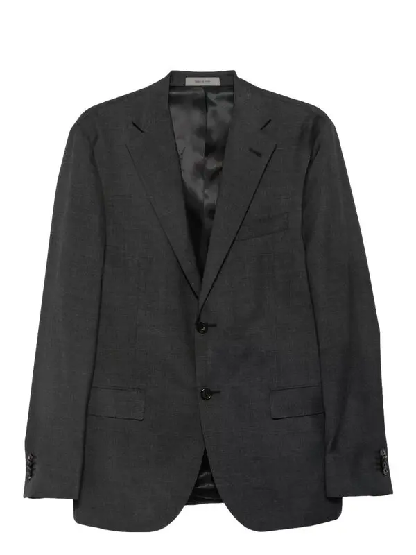 Corneliani Check-pattern Single-breasted Suit - Grey