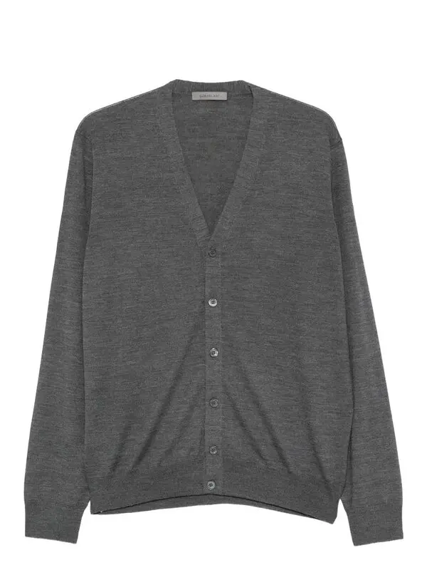 Corneliani V-neck Button-up Cardigan - Grey