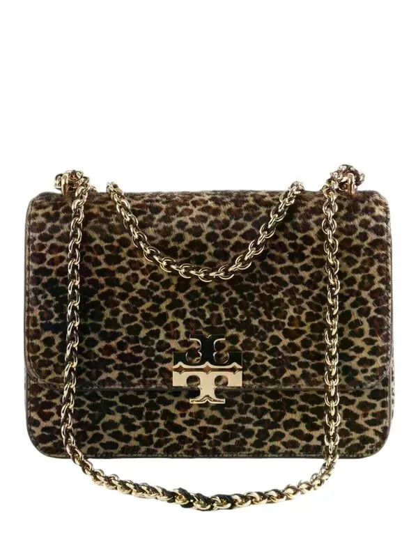 Tory Burch Leopard Print Shoulder Bag - Brown