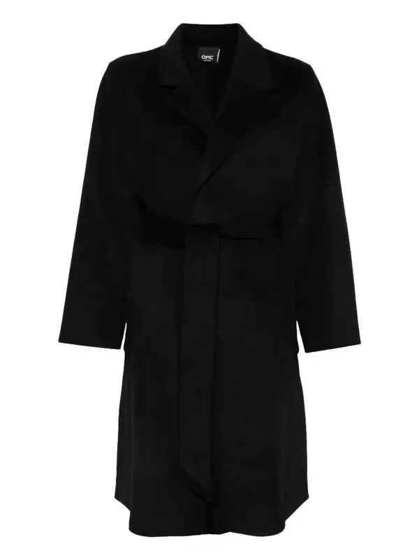 OMC Emma Belted Wool Coat - Black