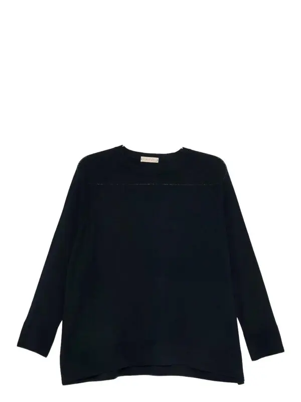 PUROTATTO Raglan Sleeve Sweater - Blue