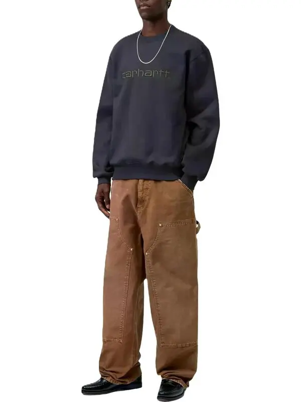 Carhartt Work In Progress Embroidered Crew-neck Sweater - Blue