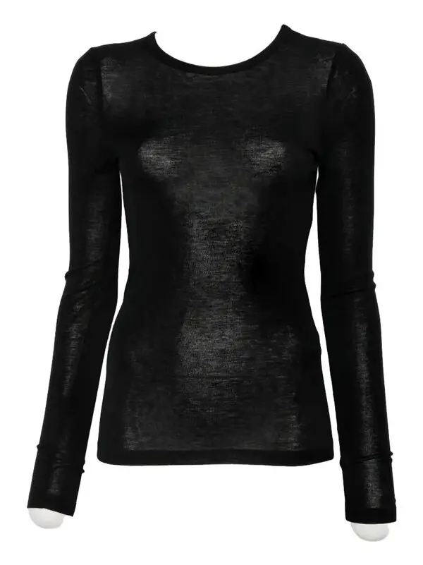 SAMSOE SAMSOE Long-sleeve Jersey Top - Red