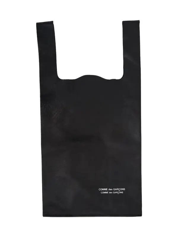 Comme Des Garçons Leather Tote Bag - Black