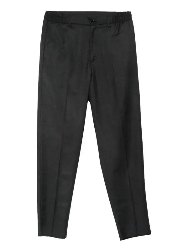 Tagliatore Tailored Elasticated-waistband Trousers - Grey