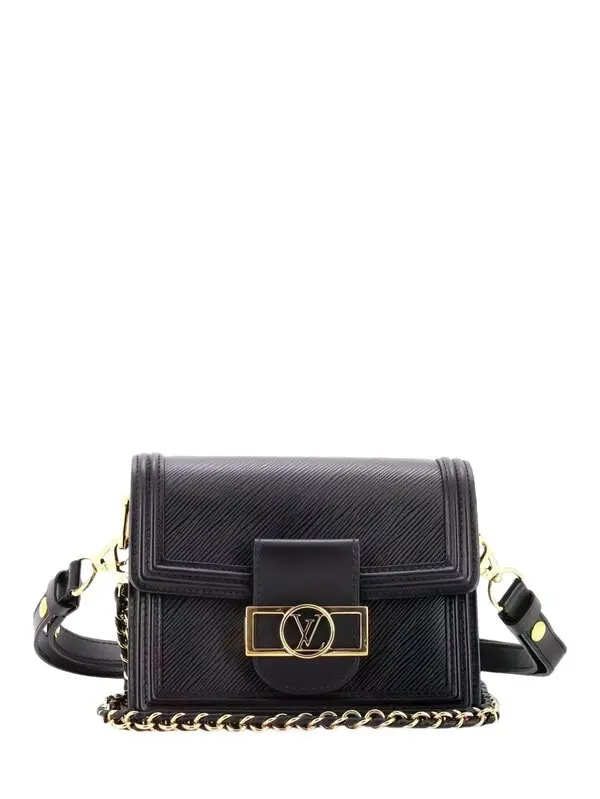 LOUIS VUITTON Dauphine Epi Leather Mini Shoulder Bag - Black