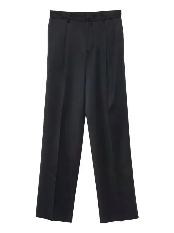 LARDINI Migio Tailored Wool Trousers - Blue