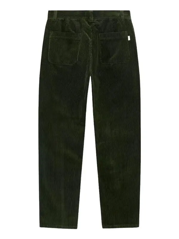 LES DEUX Corduroy Tapered Trousers - Green
