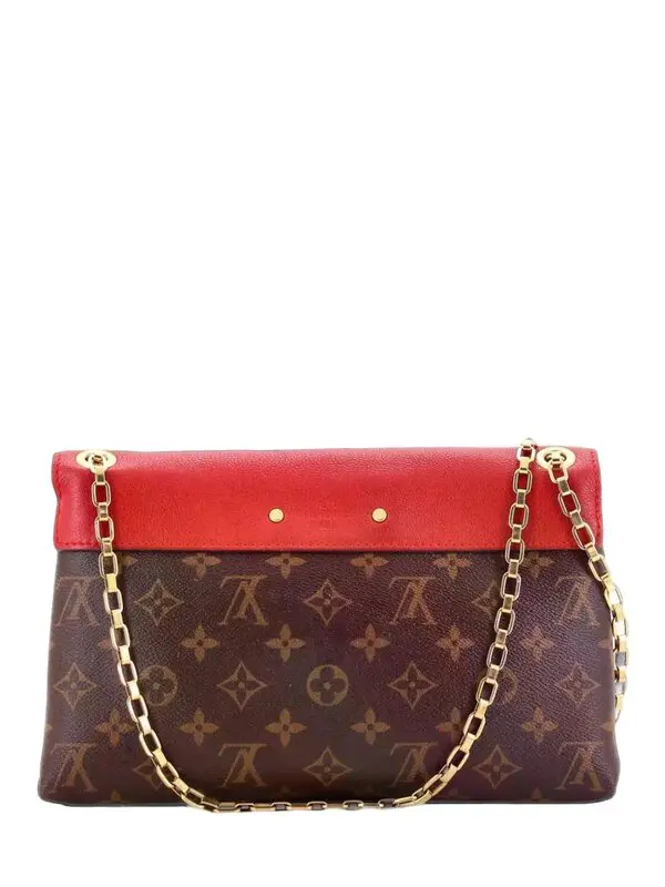 LOUIS VUITTON Pallas Chain Shoulder Bag Monogram Canvas - Red