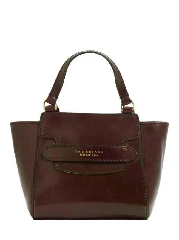 THE BRIDGE Leather Tote Bag - Brown