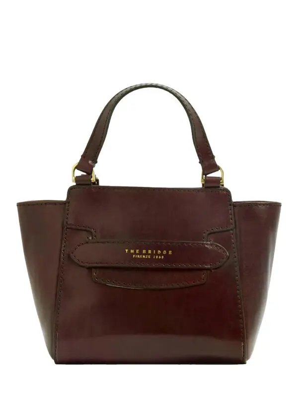 THE BRIDGE Leather Tote Bag - Brown