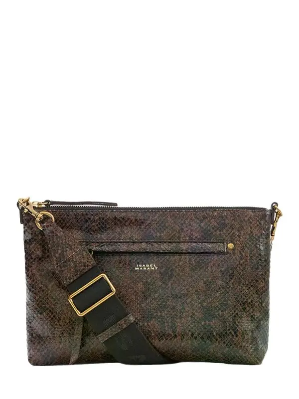 Isabel Marant Étoile Snakeskin-effect Shoulder Bag - Brown