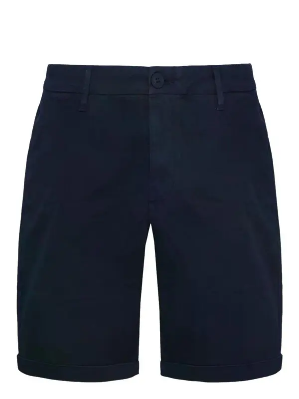 SUN 68 Cotton Chino Bermuda Shorts - Blue