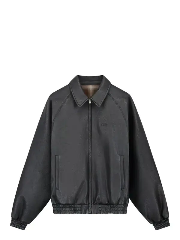 ARTE ANTWERP Reversible Check-pattern Jacket - Black