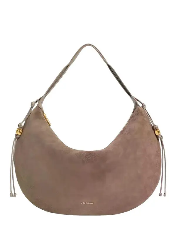 COCCINELLE Suede Shoulder Bag - Neutrals