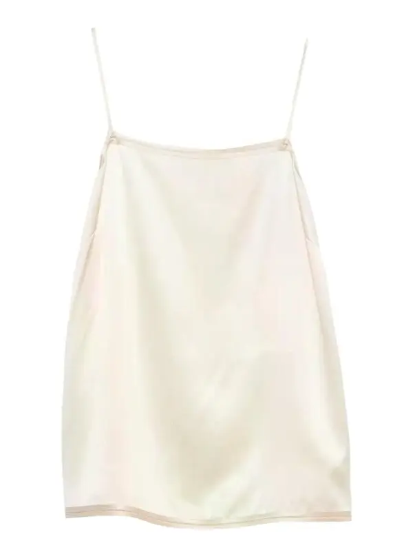 JOSEPH Satin-finish Spaghetti Strap Top - Neutrals