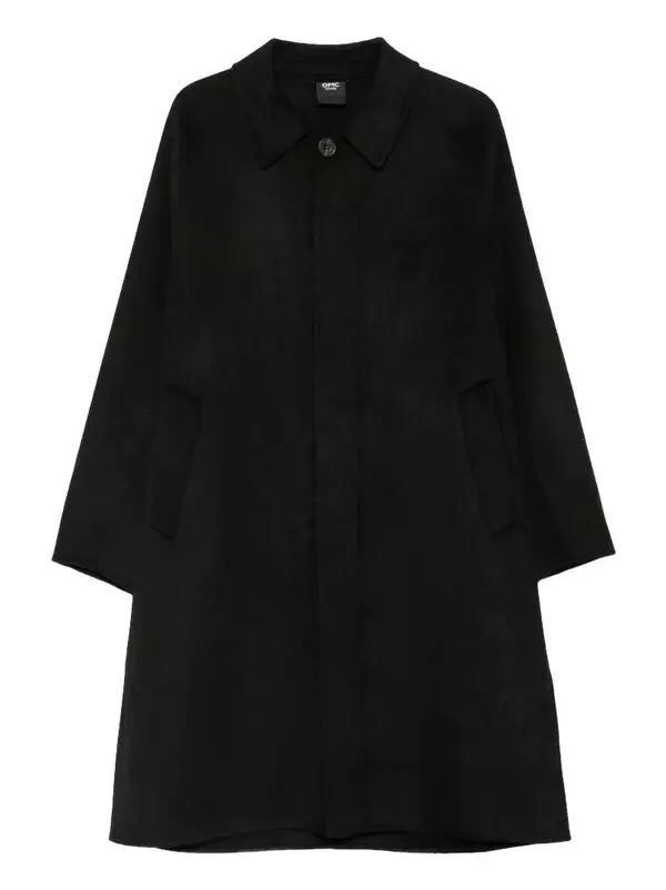 OMC Marlon Single-breasted Coat - Black