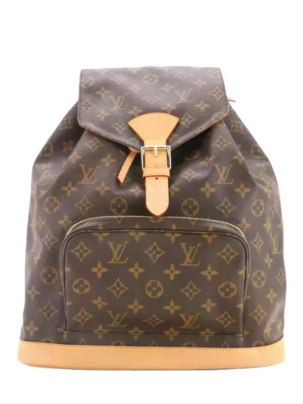 LOUIS VUITTON Vintage Monogram Canvas Montsouris Gm Backpack - Brown