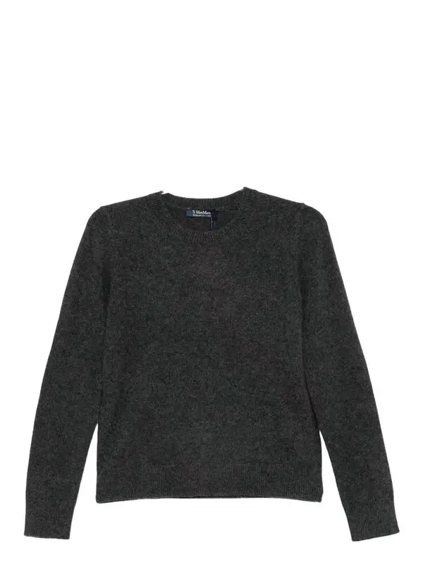 Max Mara Crew Neck Long Sleeve Sweater - Grey