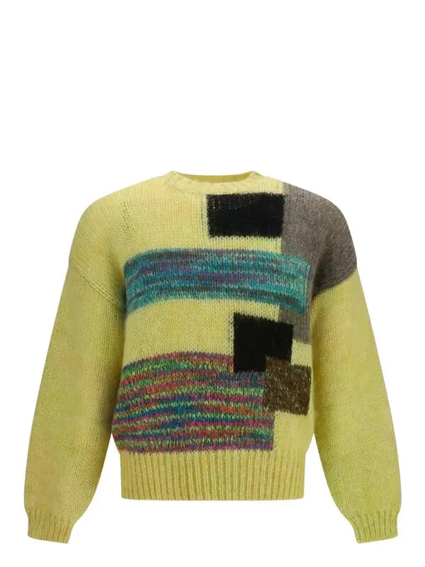 MAGLIANO Intarsia Knit Sweater - Yellow