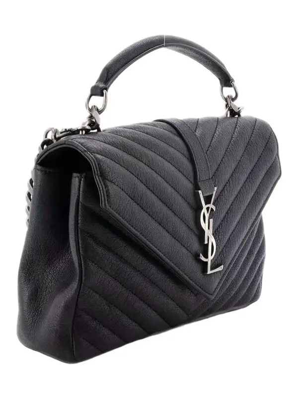 Saint Laurent Monogram College Bag - Black