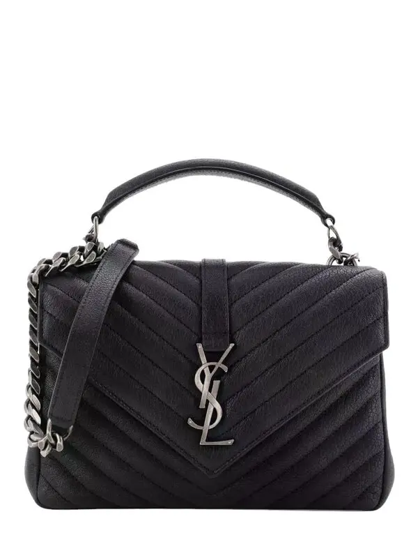Saint Laurent Monogram College Bag - Black