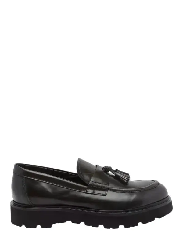 PAWELK'S Tassel-detail Leather Loafers - Brown