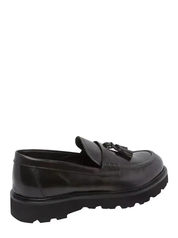 PAWELK'S Tassel-detail Leather Loafers - Brown